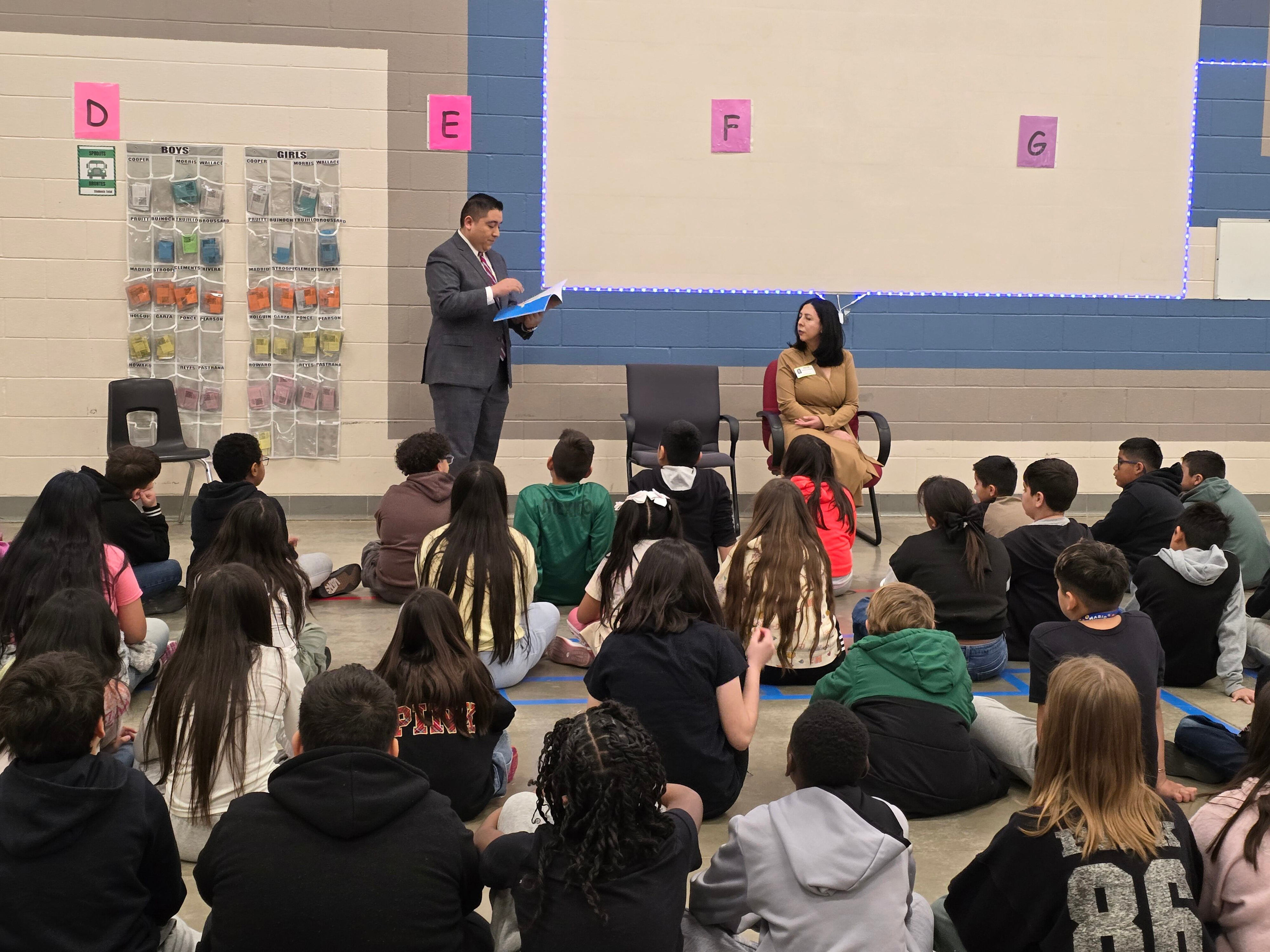 Community leaders read to Midland ISD students for MLK Day