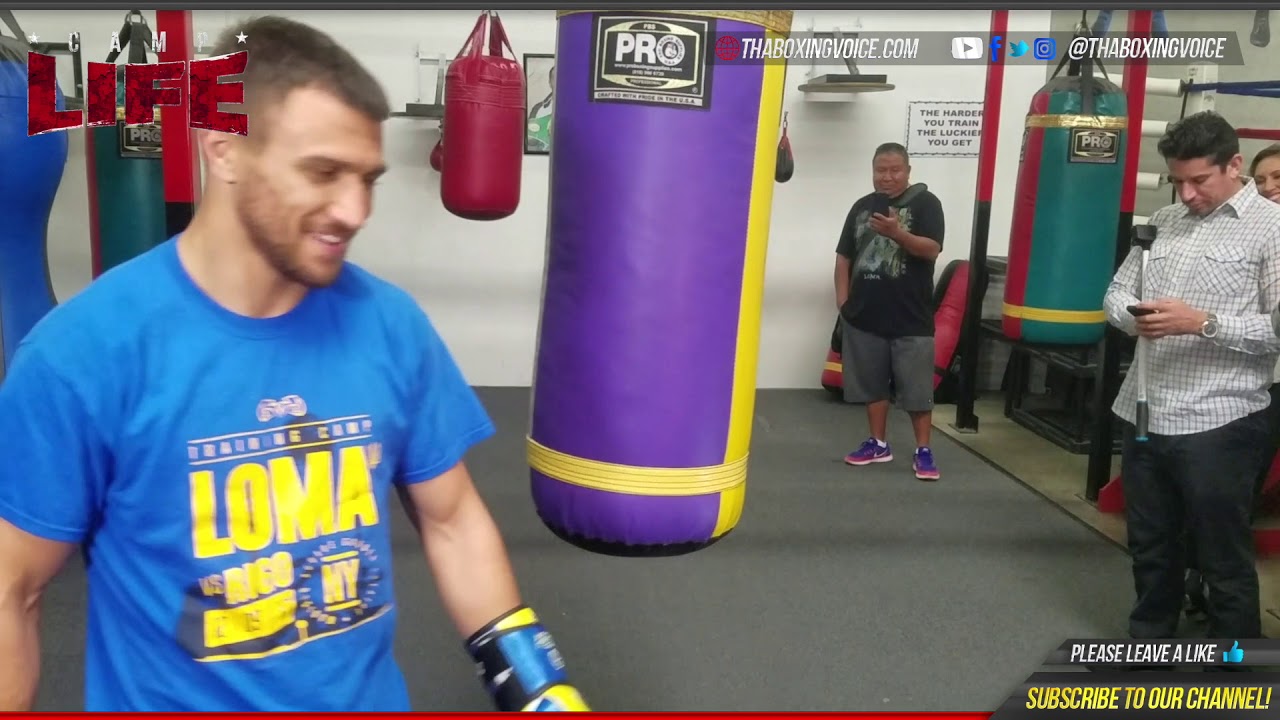 Vasyl Lomachenko's complete heavy bag workout ahead of Guillermo ...
