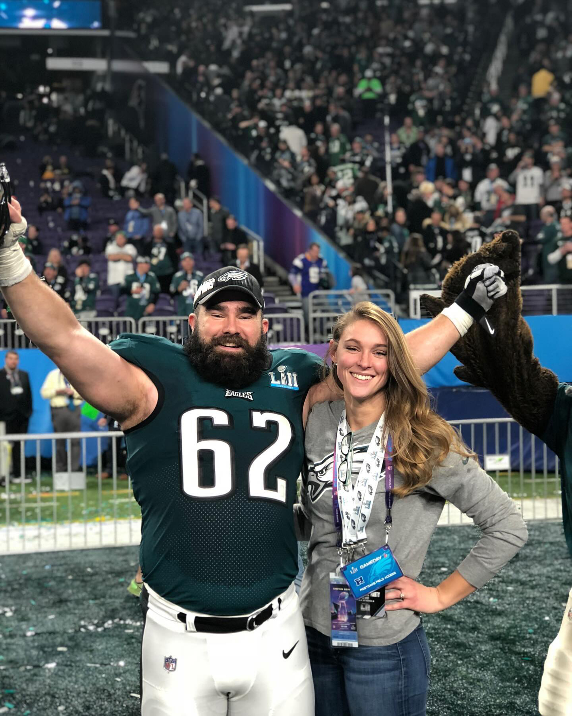 Kylie Kelce drools over husband Jason Kelce’s new polished look
