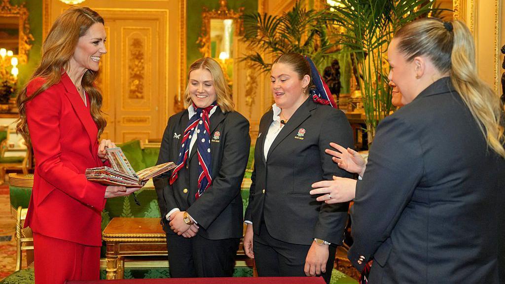 Princess of Wales hosts World Cup winners England