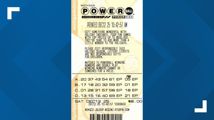 'I still can't believe it': Michigan man wins $1 million from Powerball ...