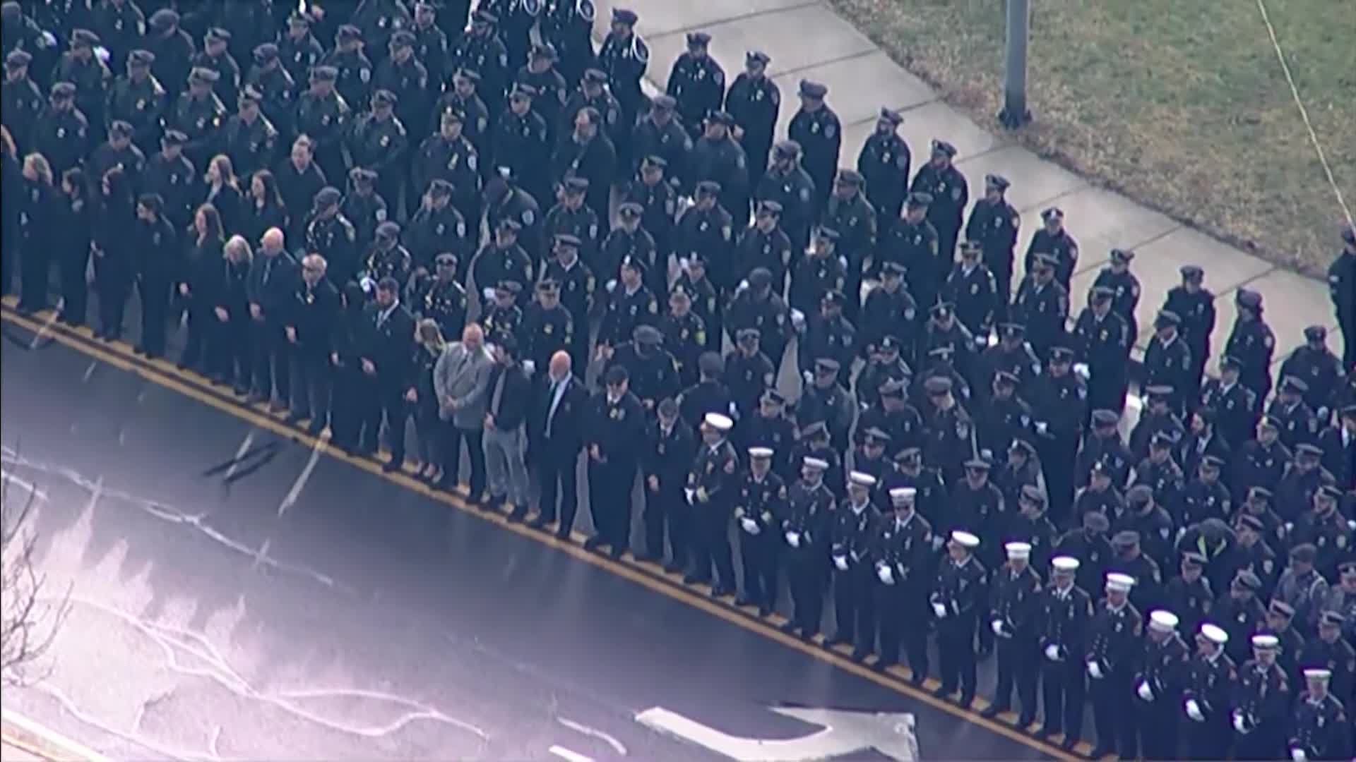 Video now: Funeral held for fallen Uxbridge police officer