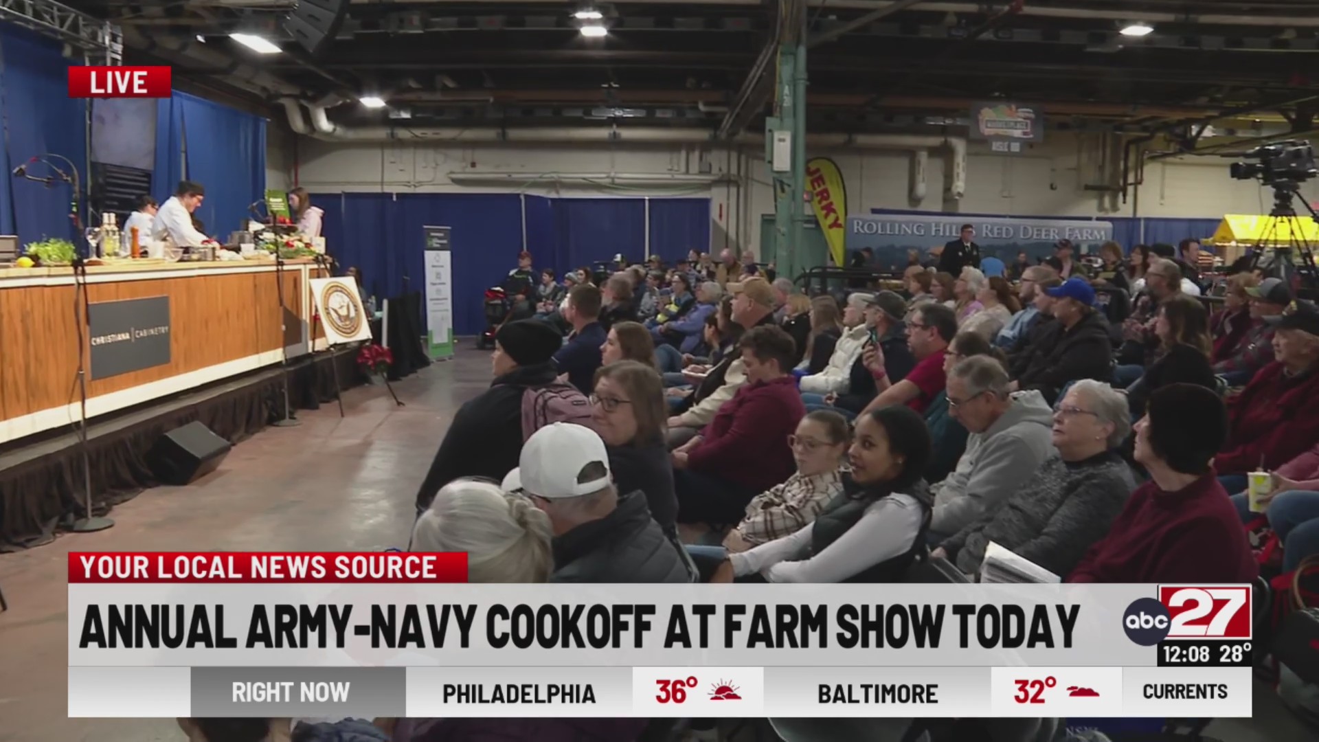 Annual Army-Navy cookoff at the Farm Show