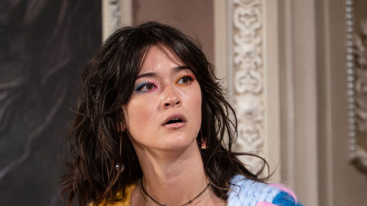 I can't stop thinking about Jade's rainbow-bright cardigan on The ...