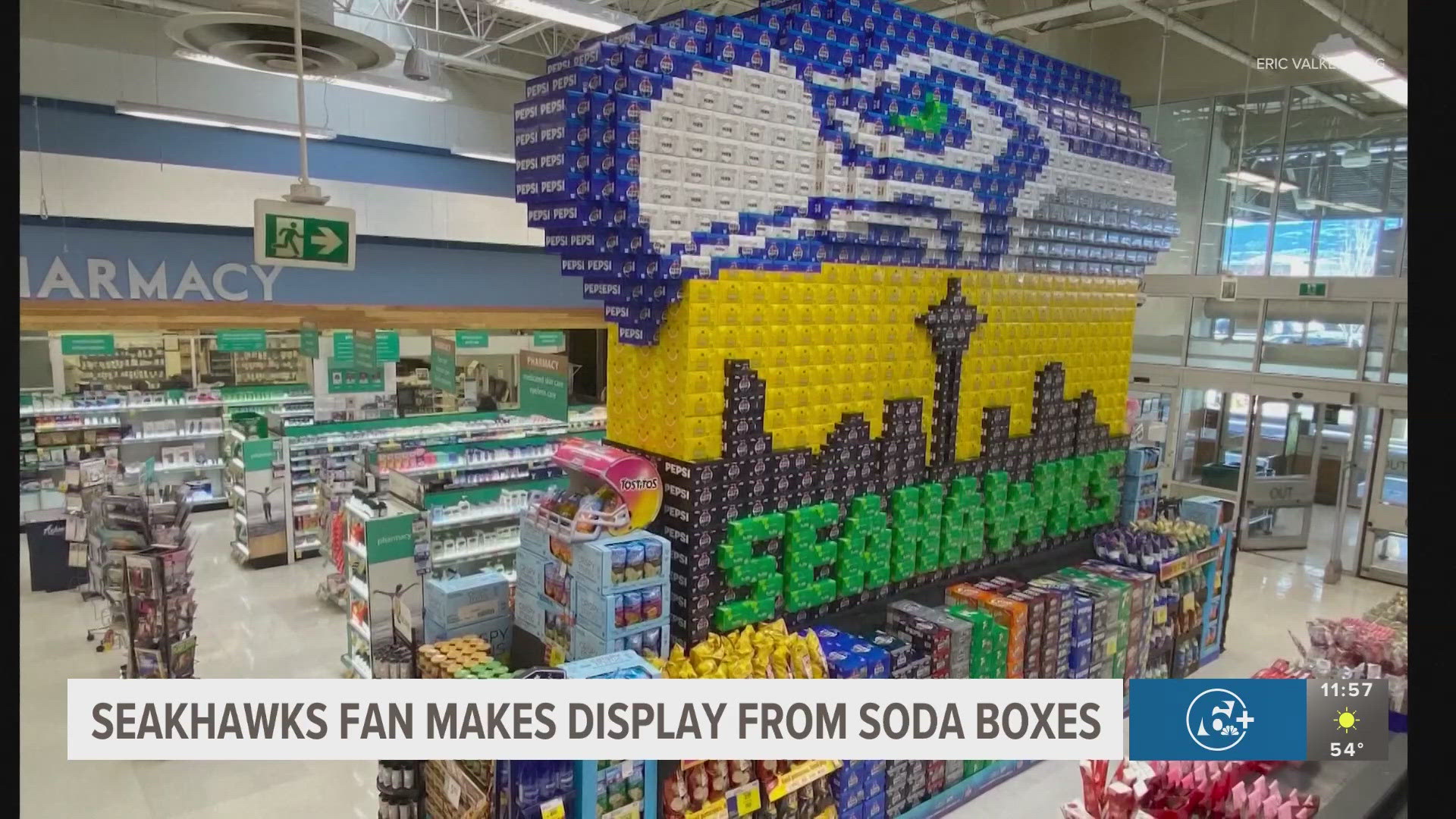 Canadian Seahawks fan builds massive tribute from 1,500 soda boxes ...