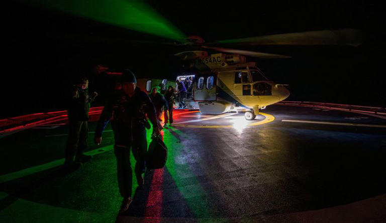 SpaceX capsule with four astronauts, one ailing, splashes down safely ...