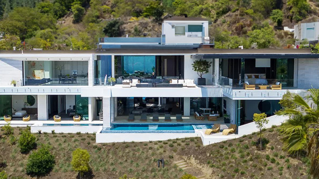 Beverly Hills $65M ultra-modern mansion tour