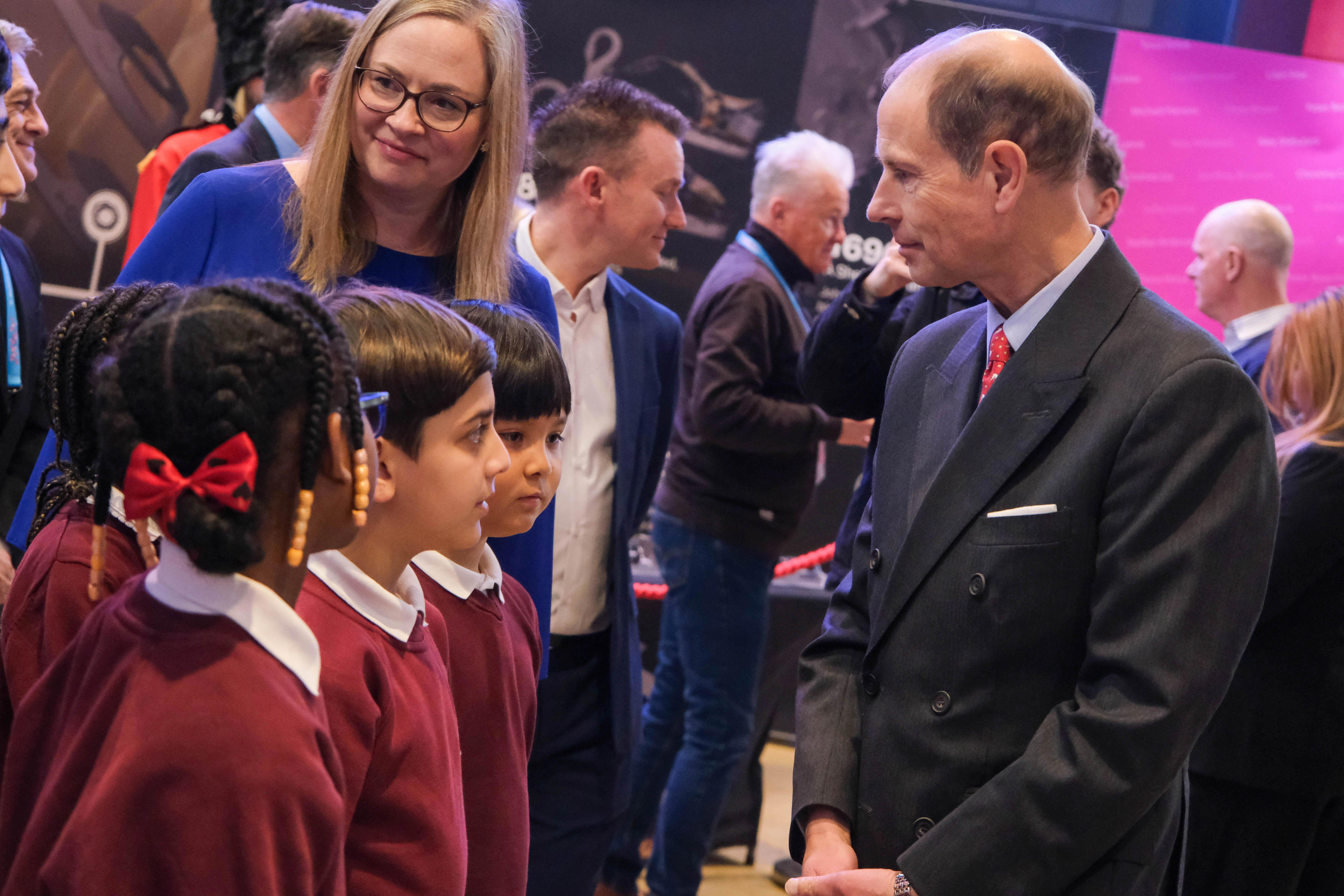 Prince Edward meets skating royalty Christopher Dean in visit to ...