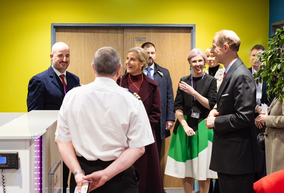 Prince Edward meets skating royalty Christopher Dean in visit to ...
