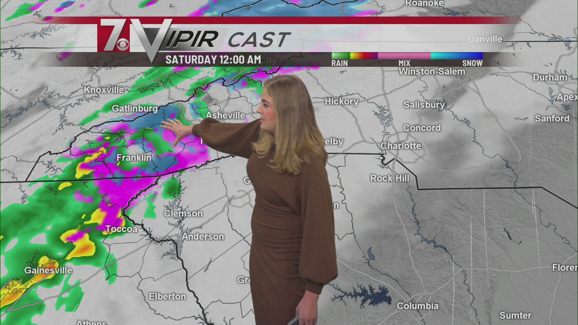 Thursday noon weather 1/15