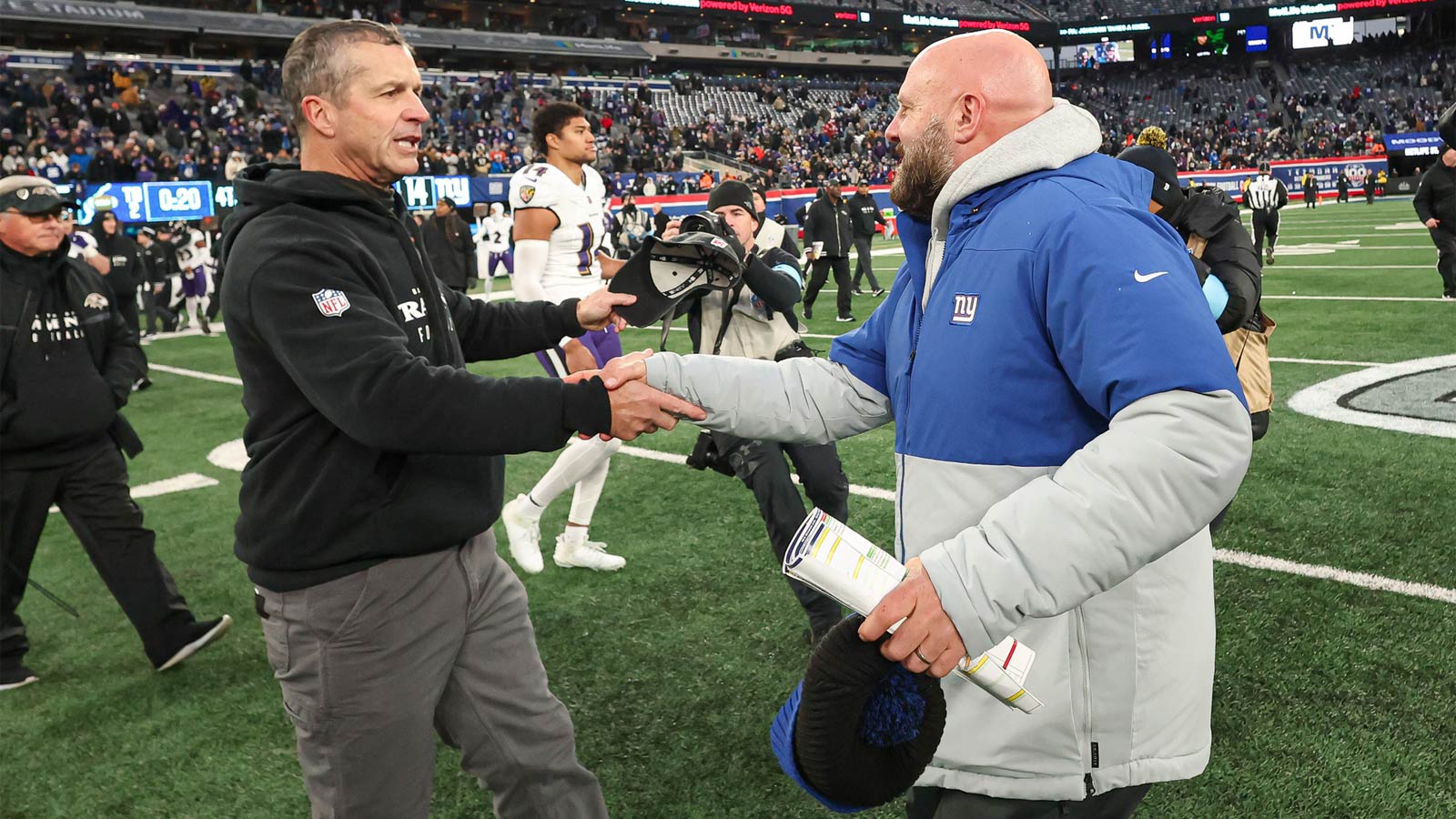 Giants need just 1 emoji to fuel John Harbaugh hype