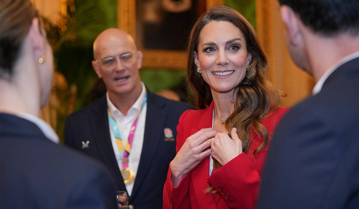 Kate Middleton wows in red power suit for first solo appearance of 2026