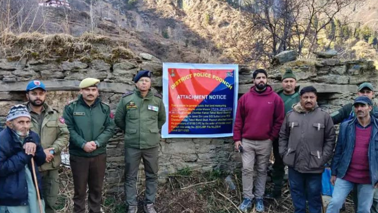 J&K police attach Pakistan-based terror handler’s property in Poonch