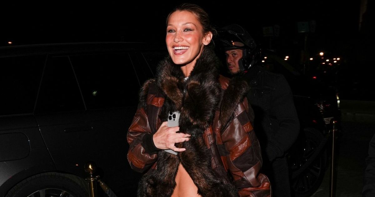 Bella Hadid's Saint Laurent look masters chic contrast
