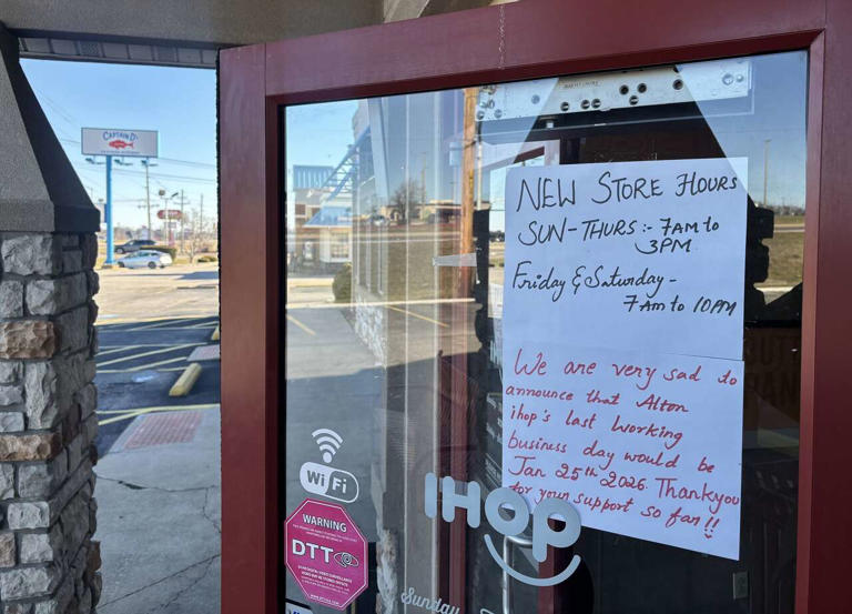 Alton’s only IHOP to close Jan. 25, leaving Riverbend with one ...
