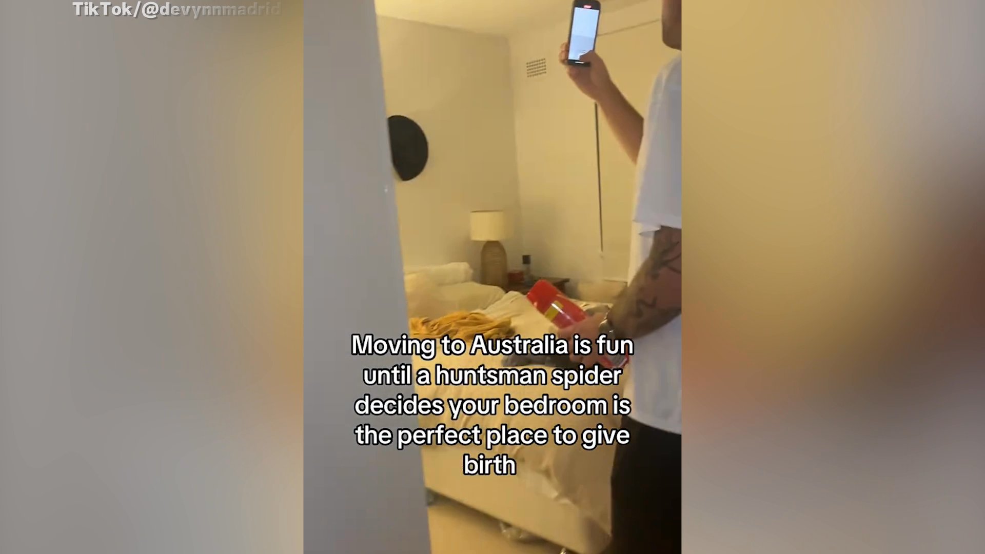 Couple go to bed in Australian home, then they notice movement