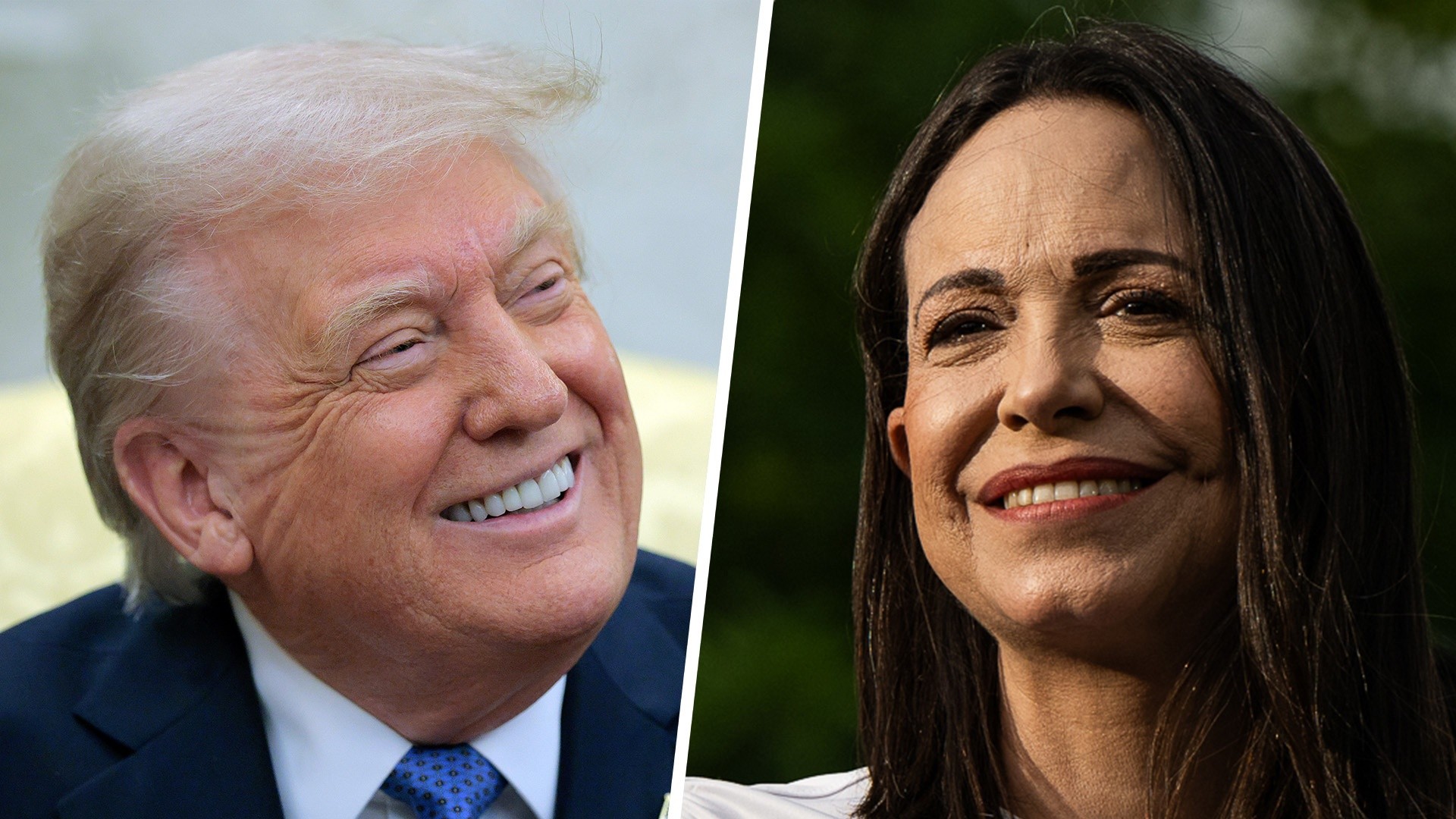 Machado meets with Trump with future of Venezuela at stake