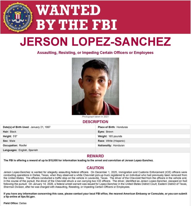 FBI searching for man accused of injuring 3 ICE agents during North ...