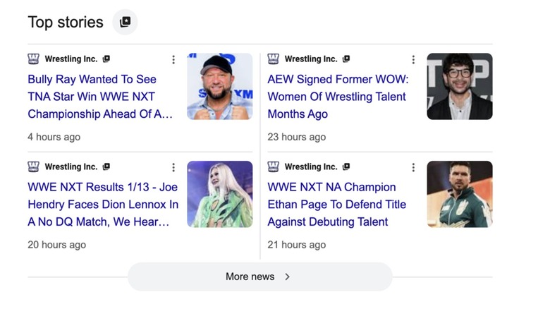How to add Wrestling Inc. as a preferred source on Google