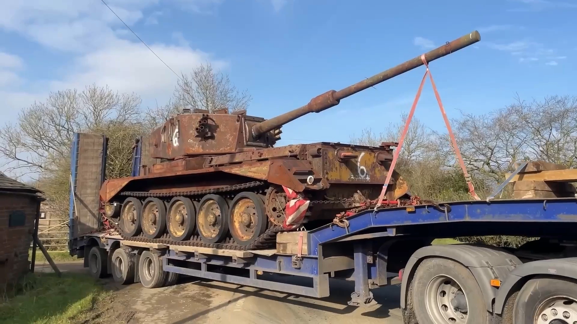 First look at a 1940s British tank uncovered after years in storage