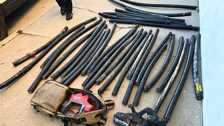 Copper thieves caught near LAX with $16K in stolen power wire, one arrested