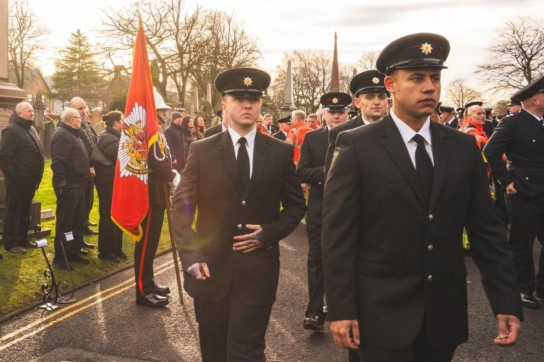 Emotional scenes as family, friends and colleagues attend funeral of ...