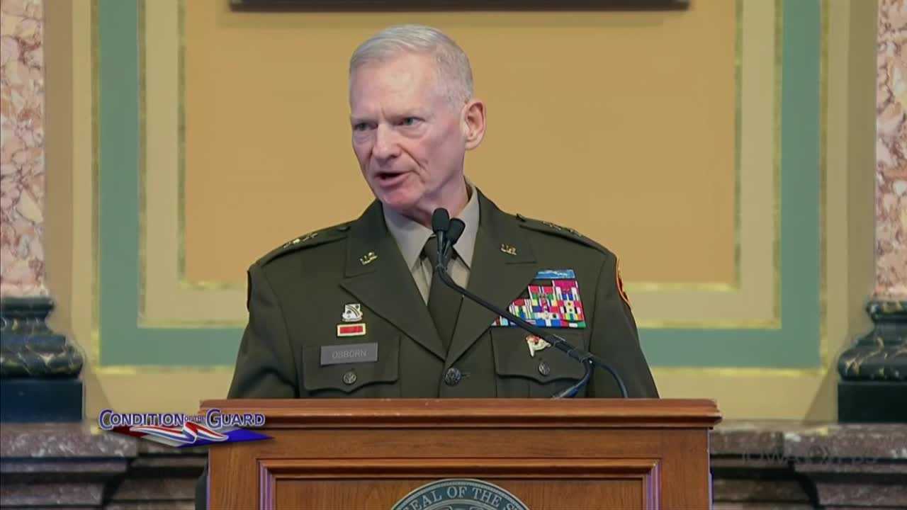 Replay: Watch Maj. Gen. Stephen E Osborn's Condition of the Guard address