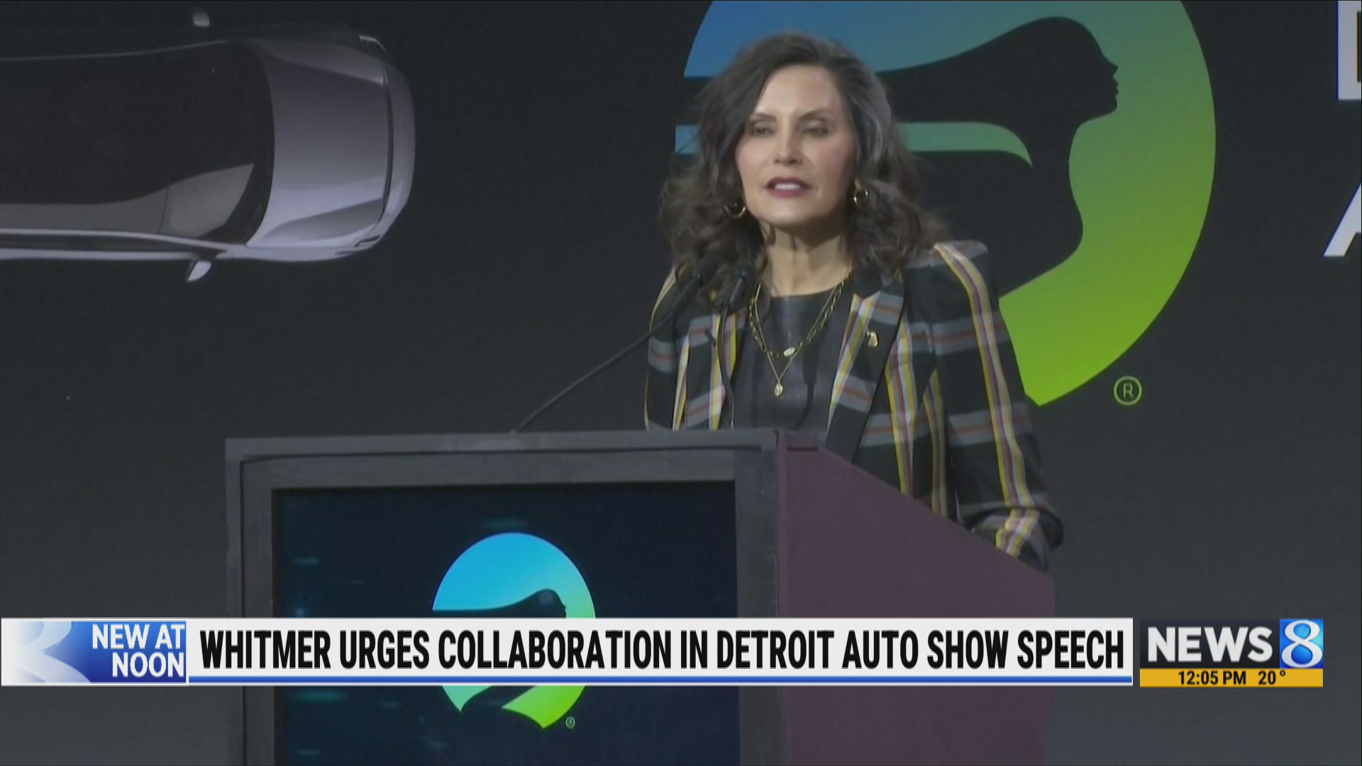 Whitmer urges collaboration in Detroit Auto Show speech