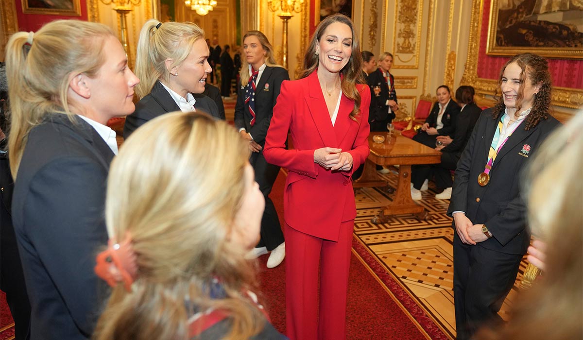 Kate Middleton wows in red power suit for first solo appearance of 2026