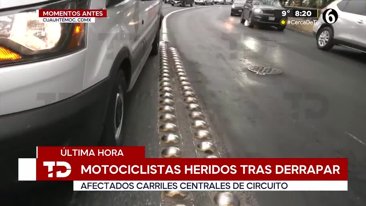Dos personas lesionadas por derrape de motocicleta en Circuito Interior ...