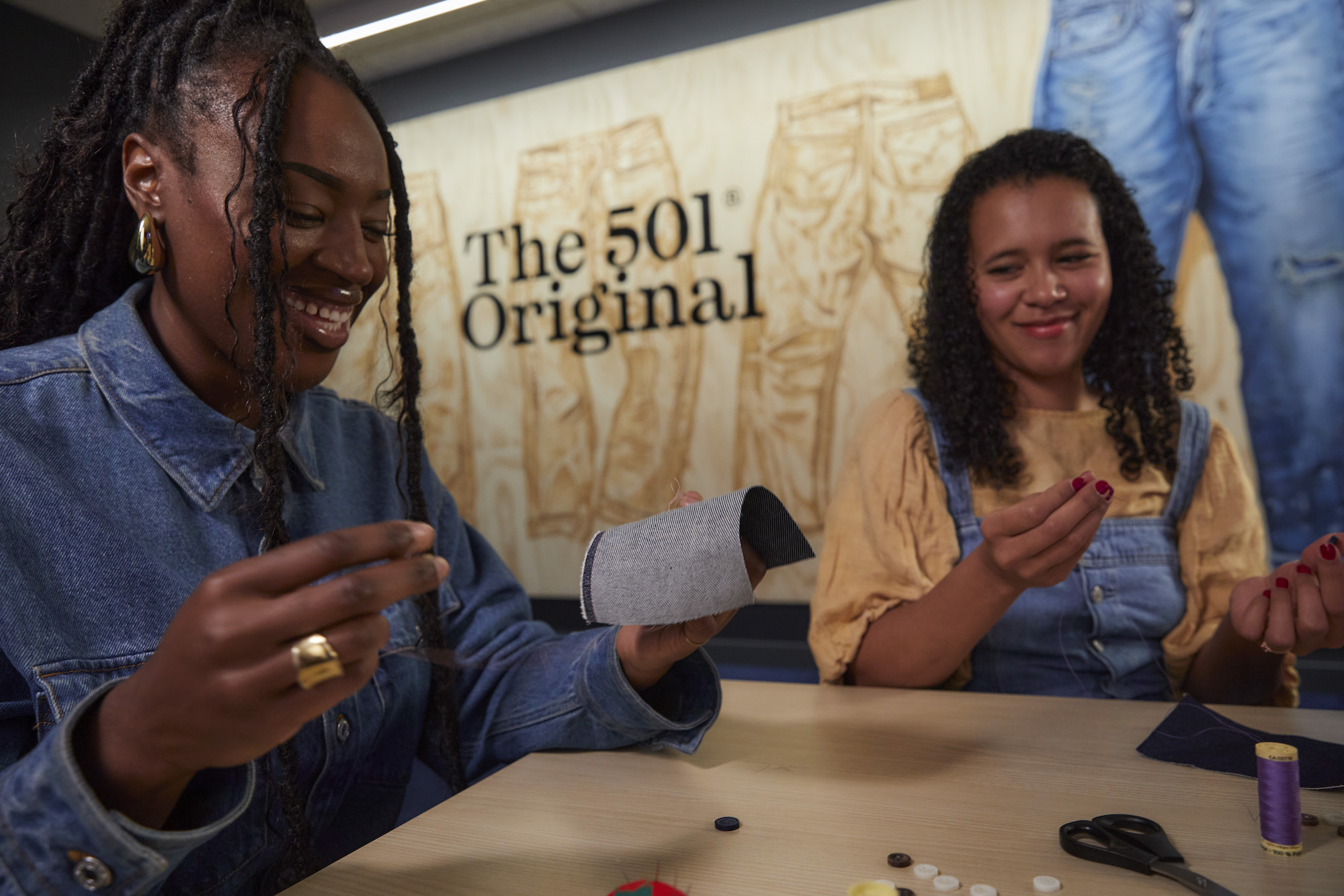 Levi's is stepping into the classroom to teach students how to mend jeans