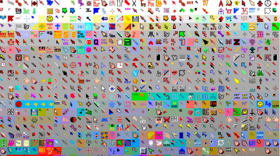 Amiga Pointer Archive has all of them