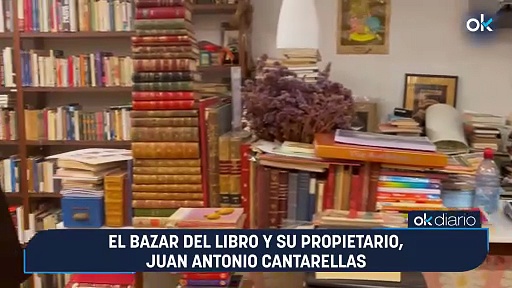 El Bazar del Libro y su propietario, Juan Antonio Cantarellas