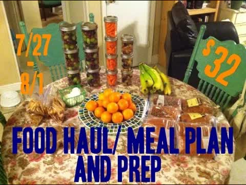$32 weekly food haul, plan, prep - $23,746