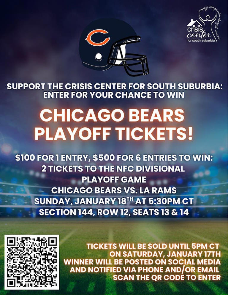 Chicago Bears vs. LA Rams: Crisis center raffling off 2 tickets to NFC ...