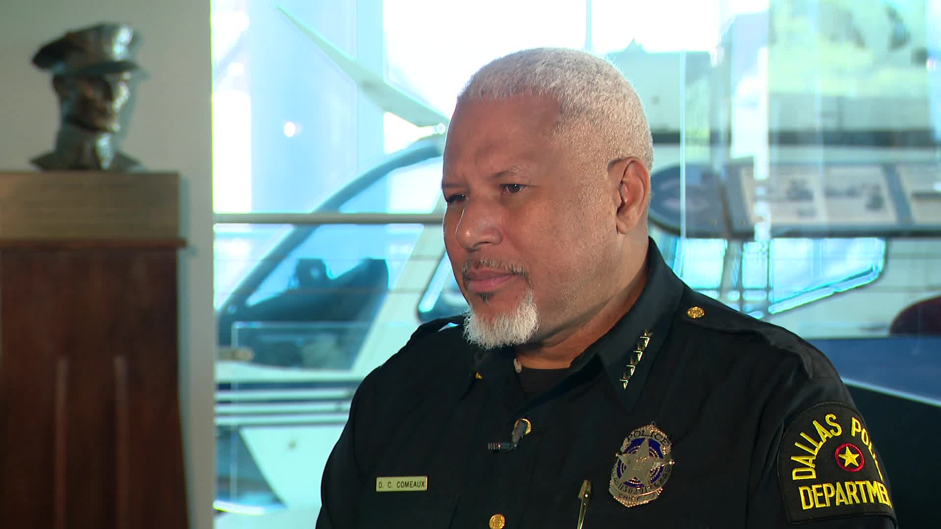 Dallas Police Chief Daniel Comeaux addresses downtown Dallas crime ...