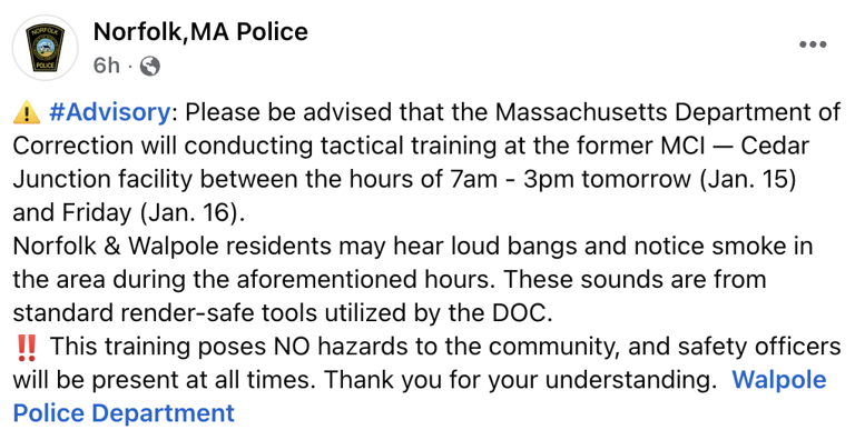 No cause for alarm: Norfolk & Walpole residents can expect loud bangs ...