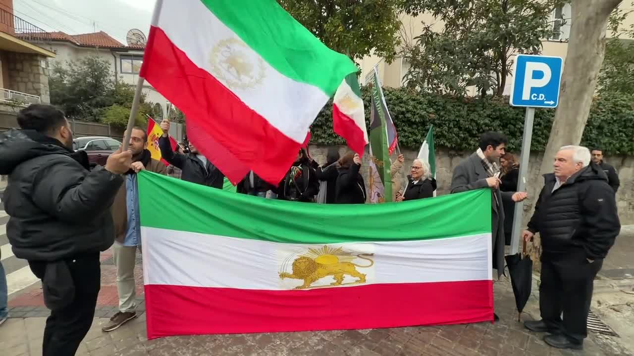 Demonstration at the Iranian embassy in Spain