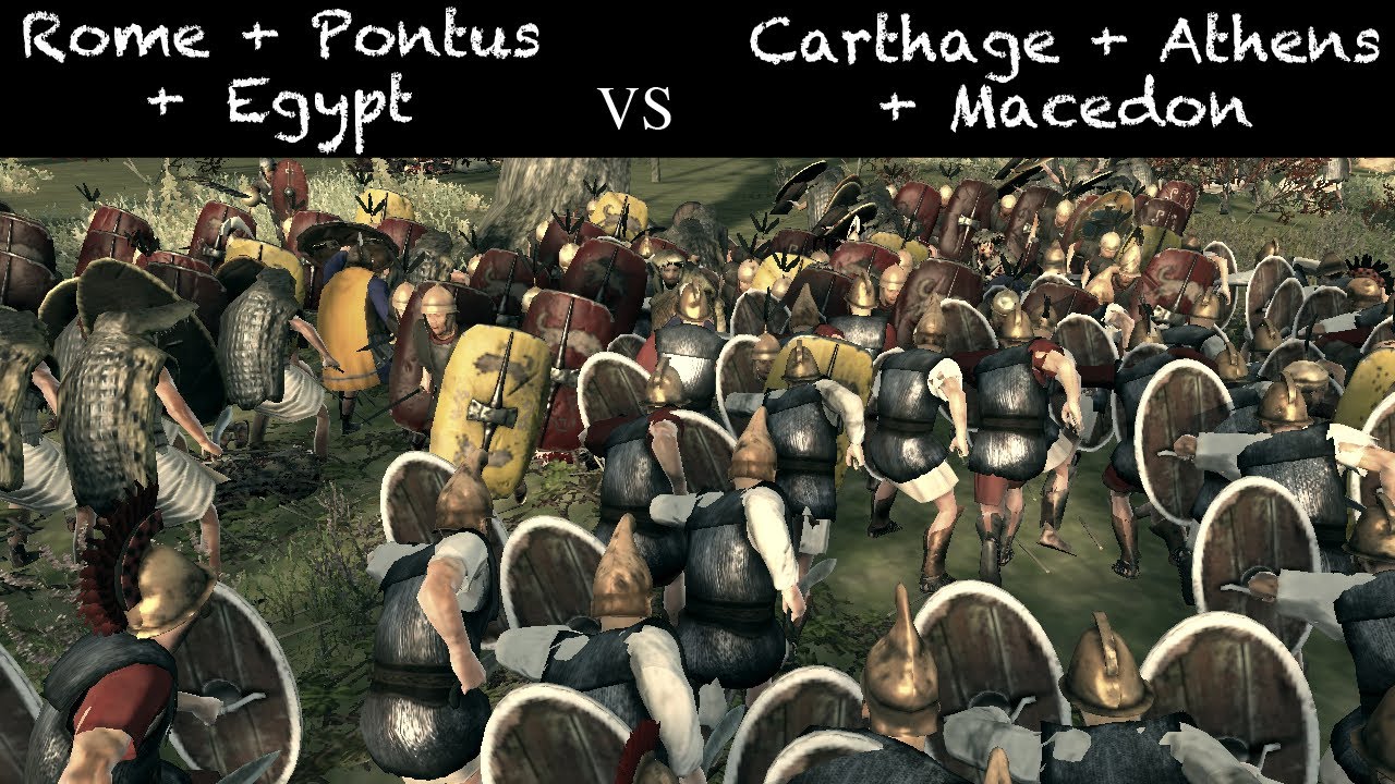 Total War: Rome 2 online battle #11 (3v3) - Tasty