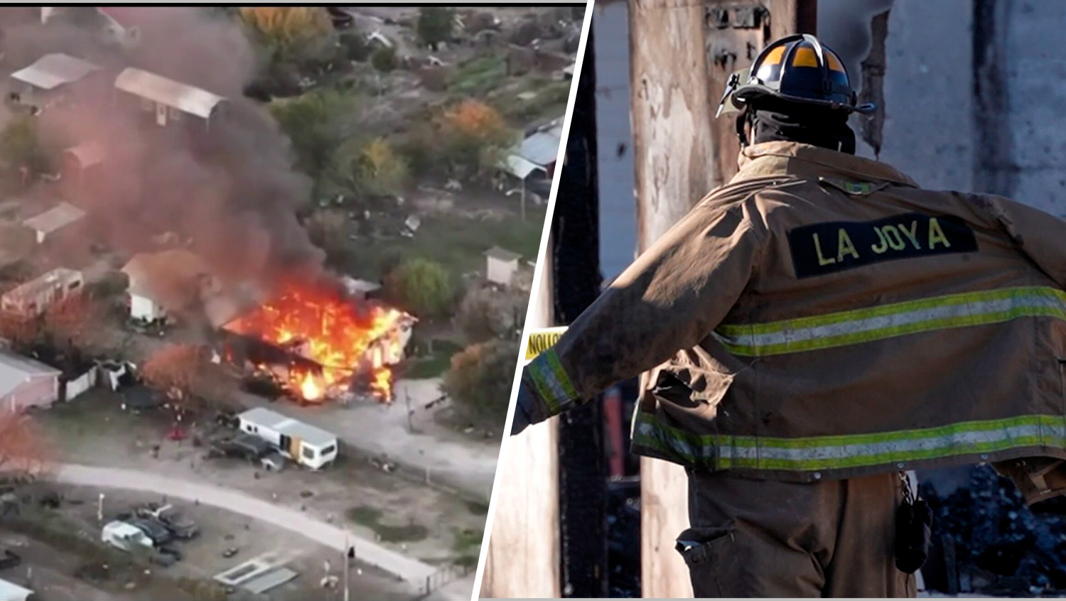 Gran incendio destruye casa en La Joya y familia pierde prácticamente todo