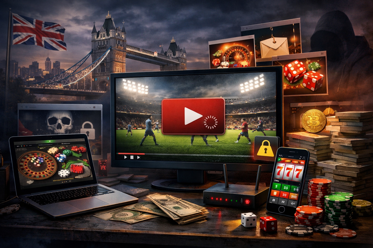UK sports piracy boom exposes links to unlicensed gambling and online scams