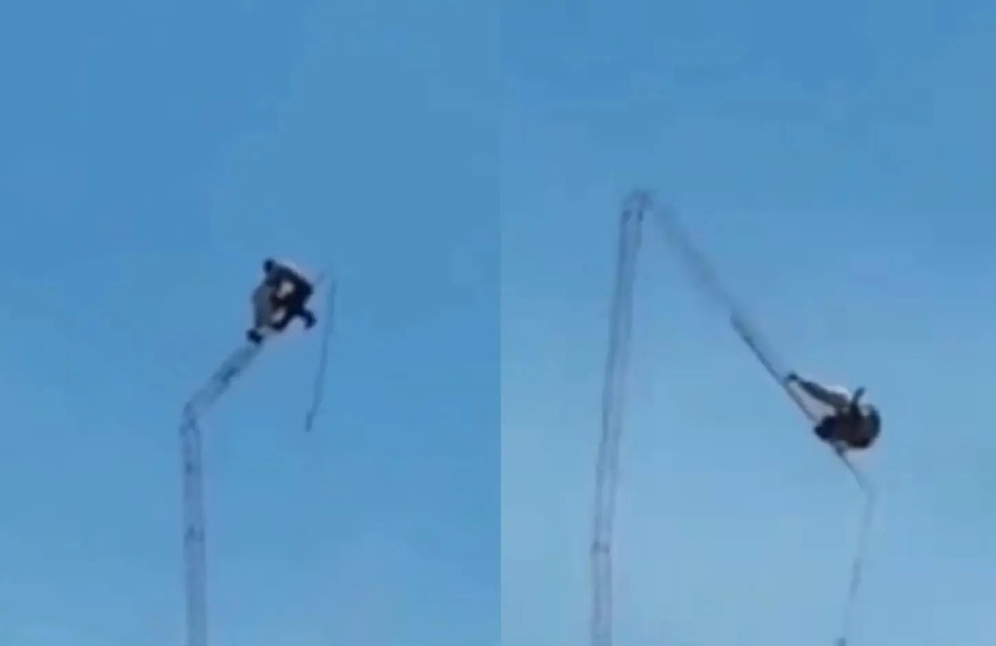 Vídeo mostra momento em que torre de transmissão desaba e deixa dois ...