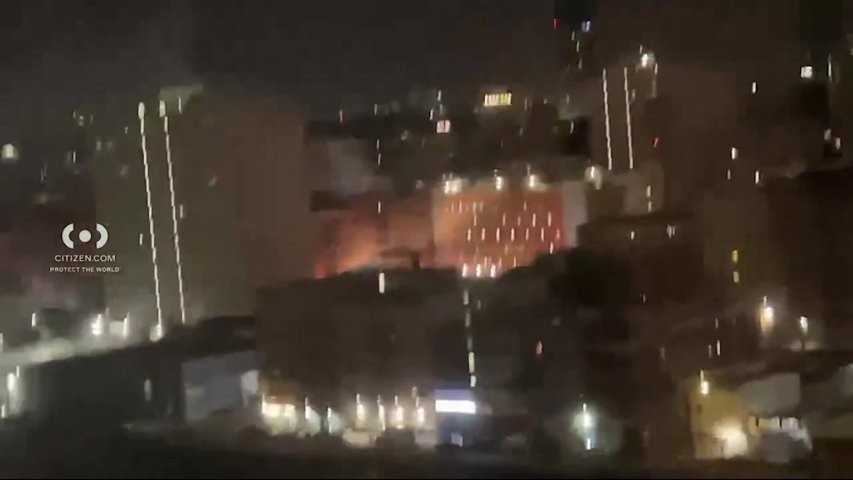 2 injured after fire rips through Belmont apartment building