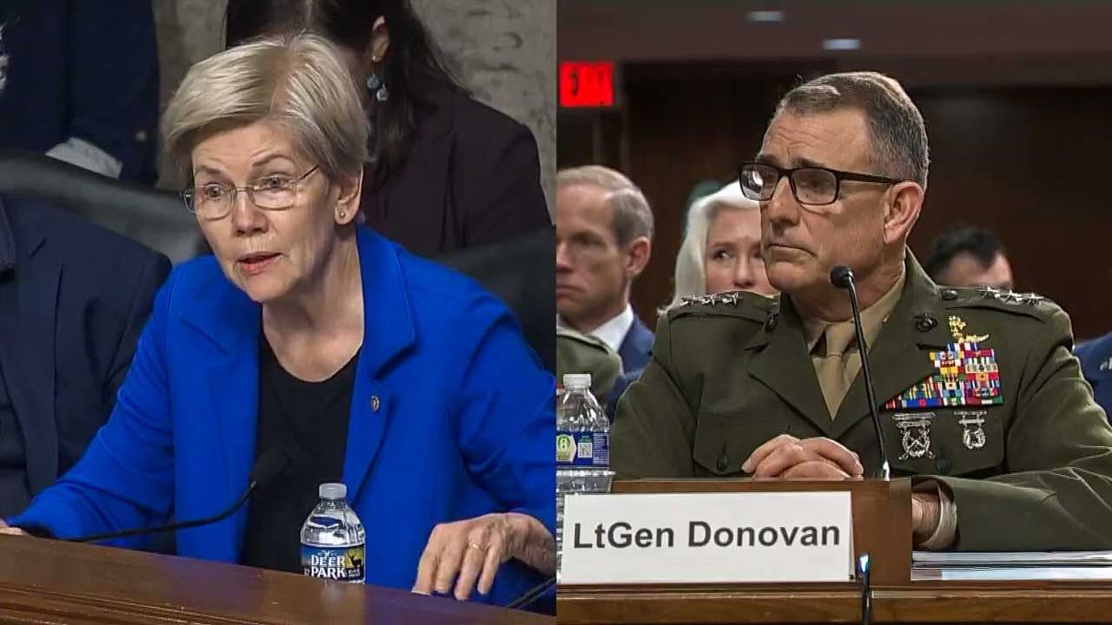 Elizabeth Warren corners Trump nominee on 'illegal orders'