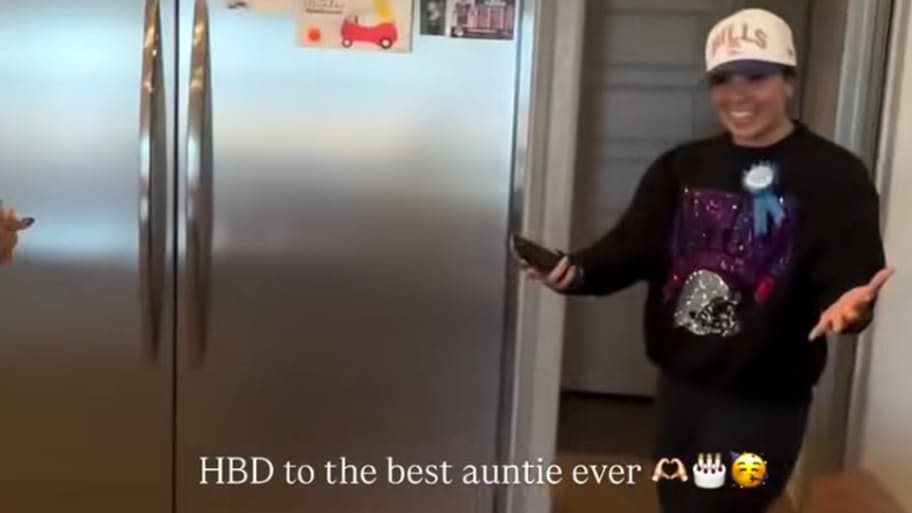 Josh Allen's baby sister Makenna shows off Bills sparkly fit prepping ...