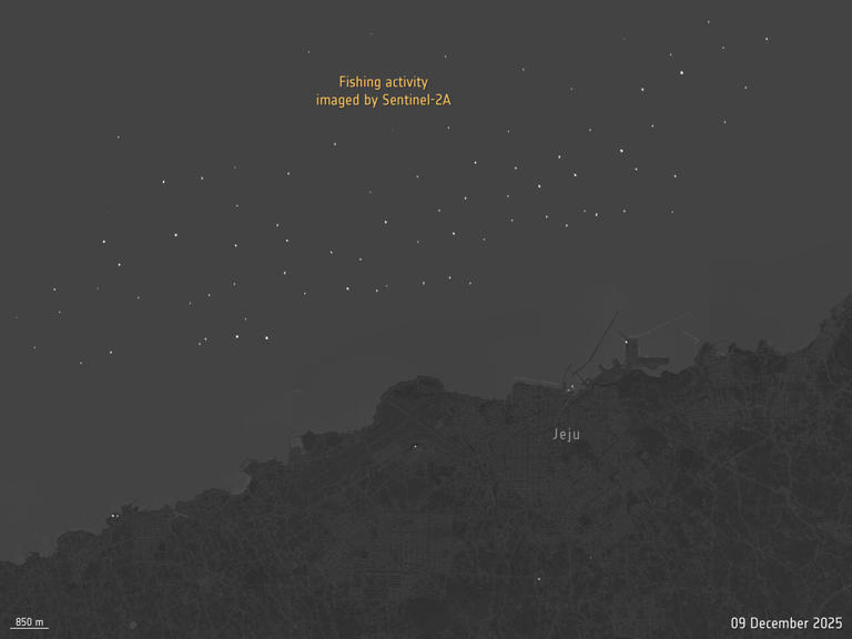 Sentinel-2 explores night vision