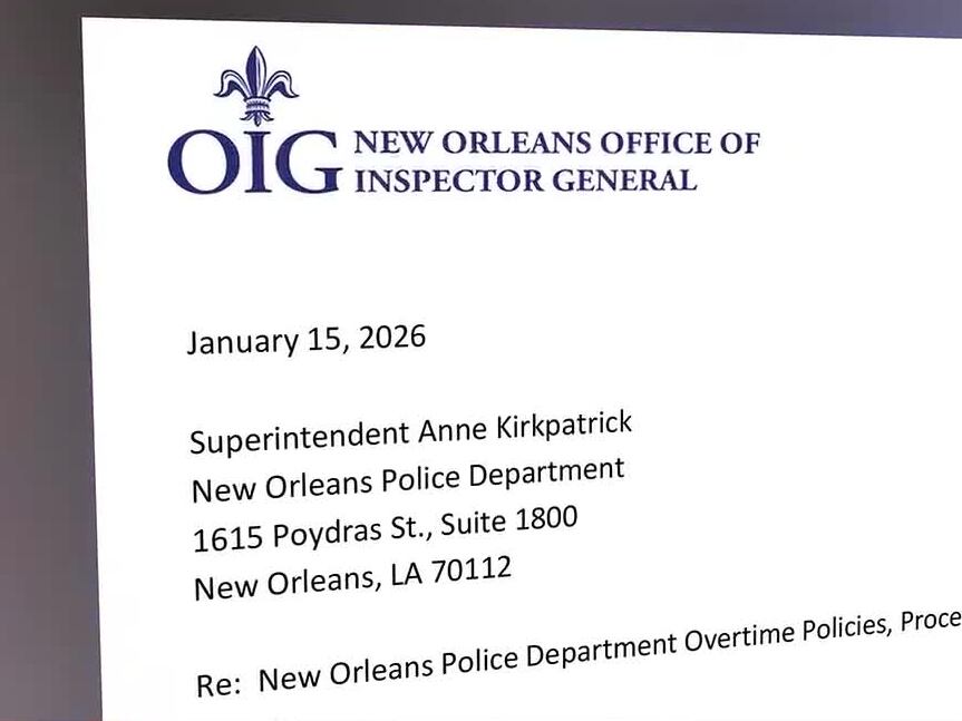 Inspector general finds NOPD failed to report overtime spending