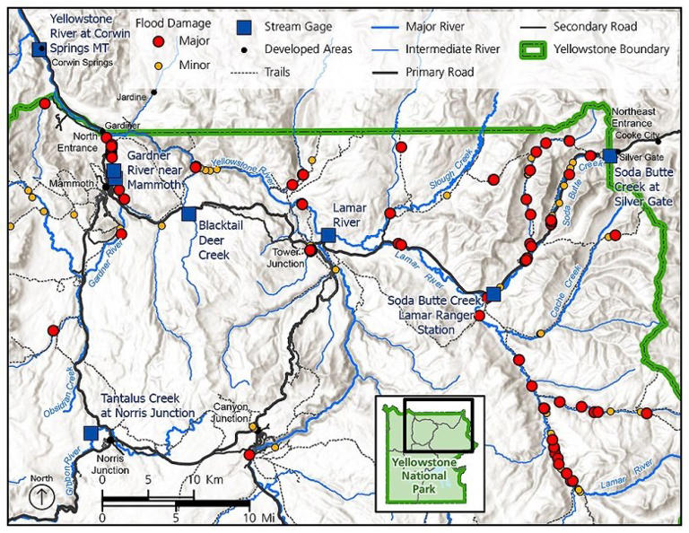 Yellowstone mulls new permanent routes to replace flood-damaged highways