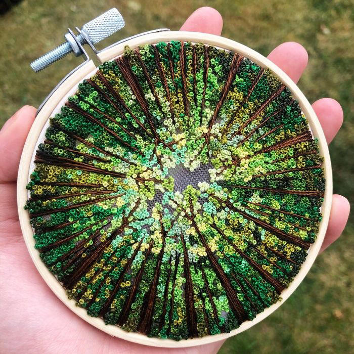 Threaded scenery: 30 colorful landscapes created using embroidery