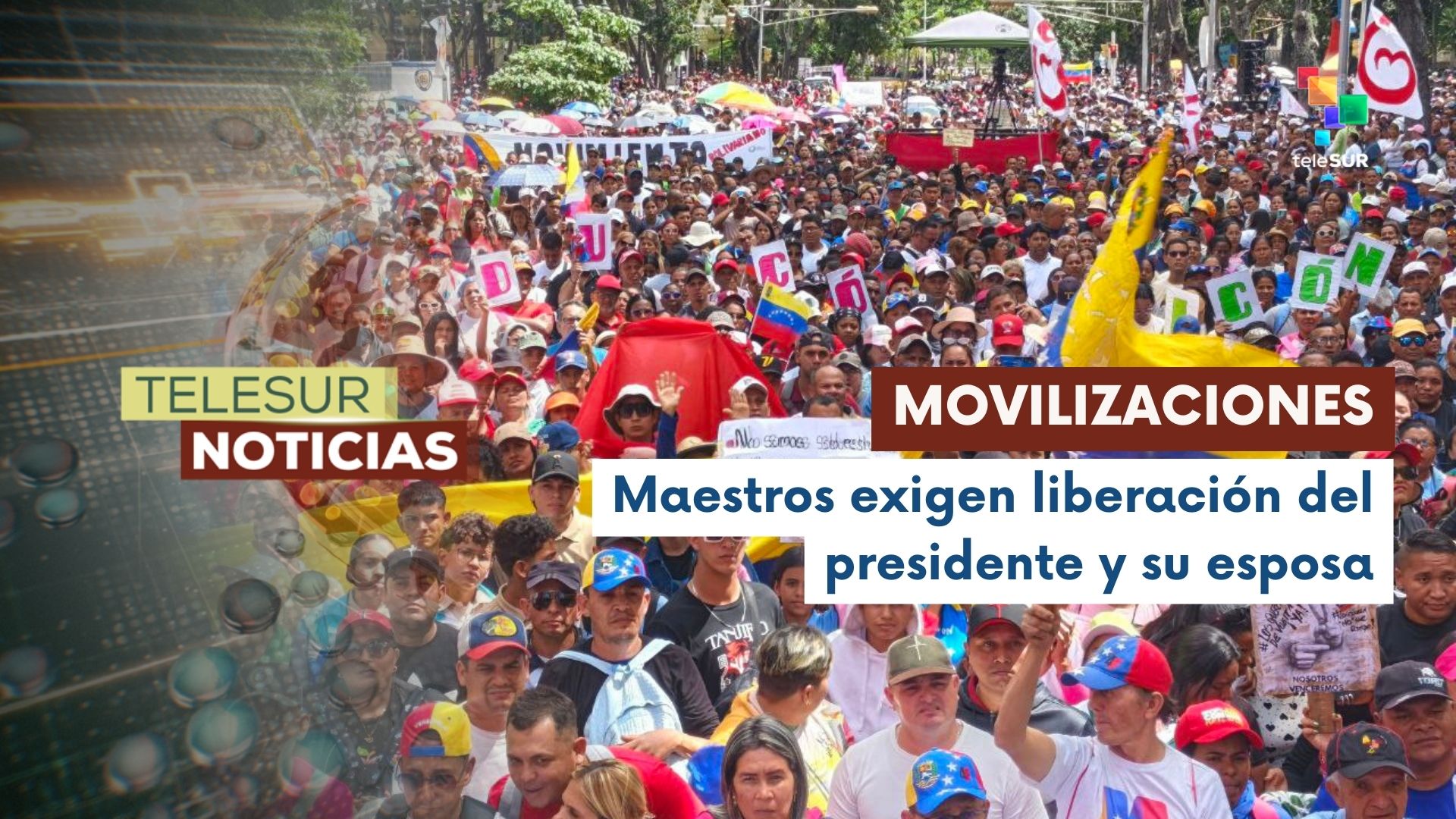 Sector educativo ejerce su rechazo al secuestro del pdte. Maduro